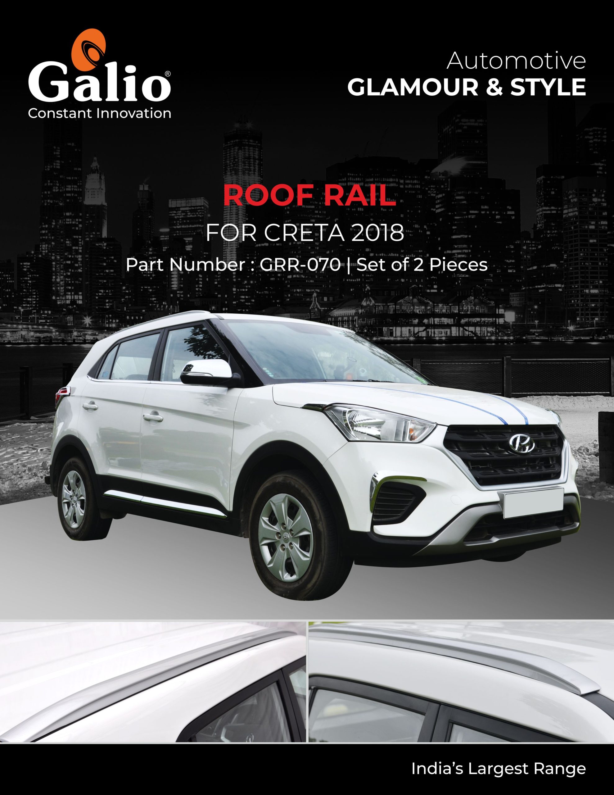 Roof Rail Creta 2018 - Best Car Accessories Shop in Hyderabad ...