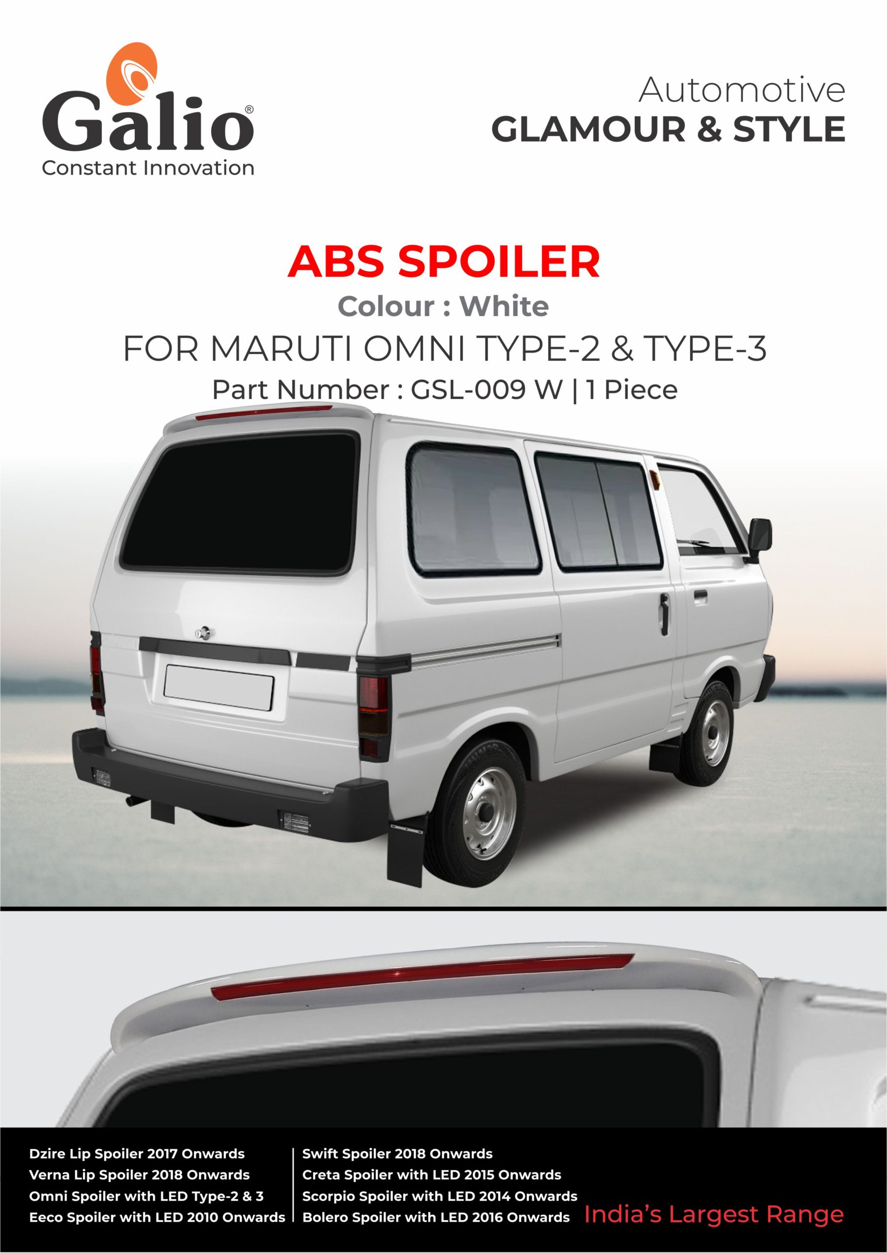 Maruti omni back spoiler price store